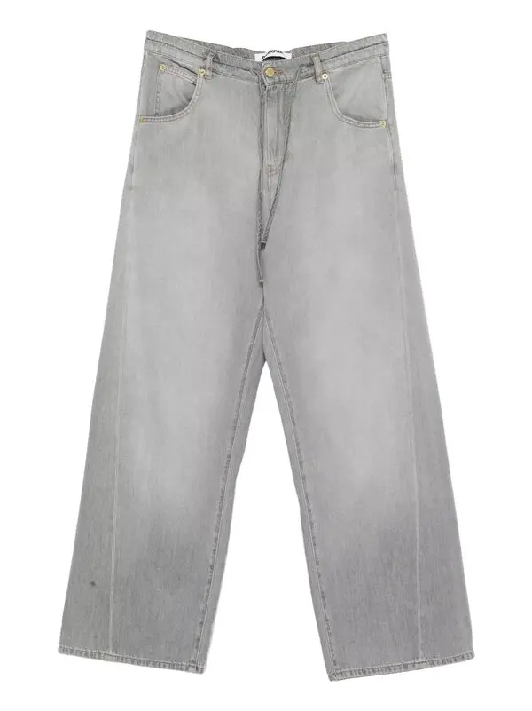 DARKPARK Iris Pocket Wide Leg Jeans - Grey
