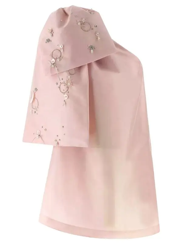 Bernadette Winnie Bow-detail Mini Dress - Pink