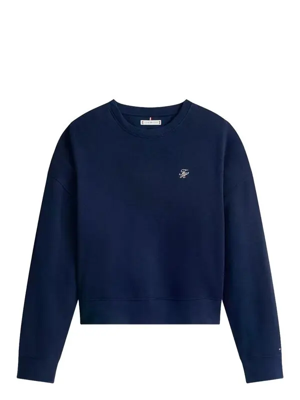 Tommy Hilfiger Embroidered-detail Sweatshirt - Blue