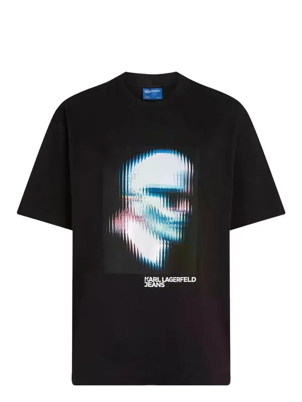 Karl Lagerfeld Digitized Karl T-shirt - Black
