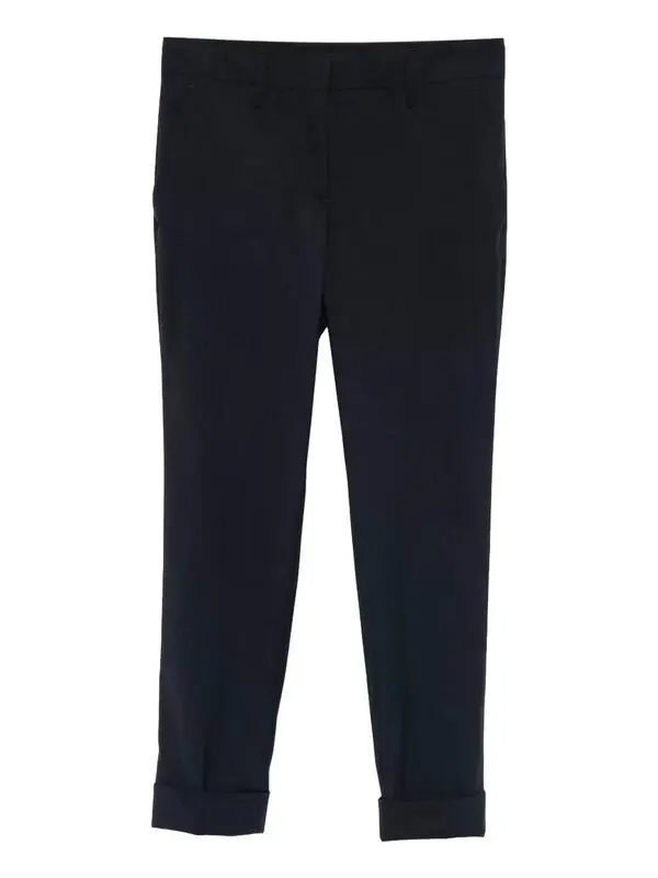 Prada Concealed-fastening Trousers - Blue