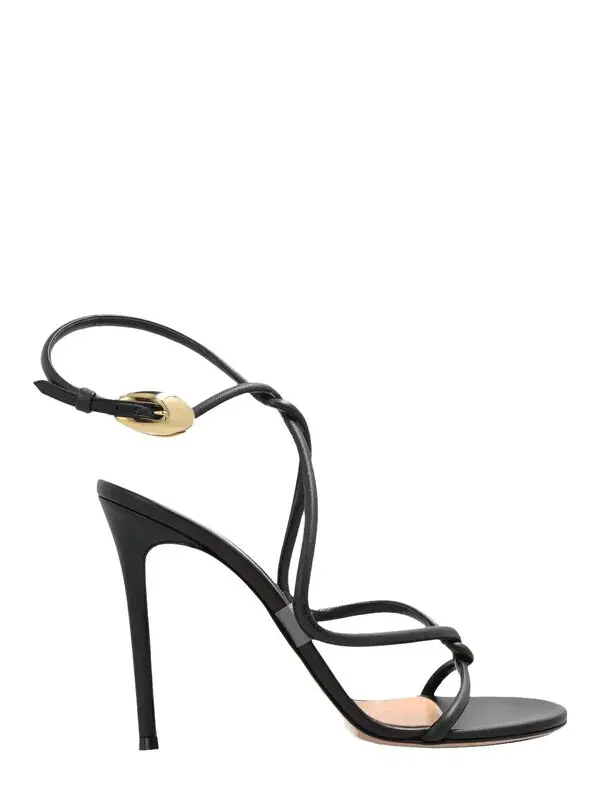 GIANVITO ROSSI 120mm Knot-detail Heeled Sandals - Black