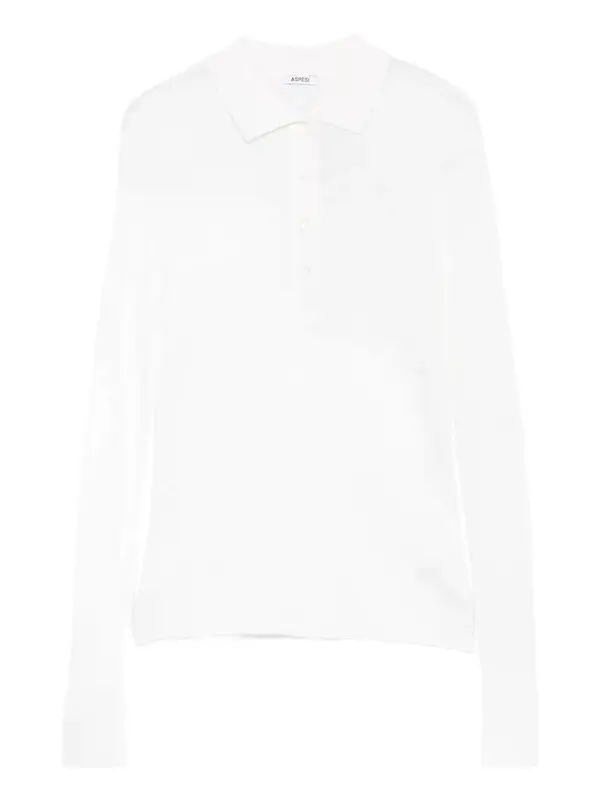 Aspesi Buttoned Polo Shirt - White