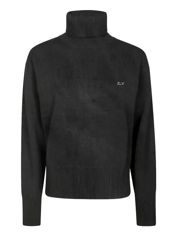 SUN 68 Long-sleeve Roll-neck Sweater - Black