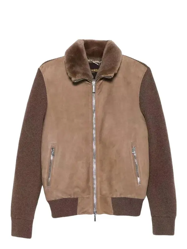 MOORER Zip Jacket - Brown