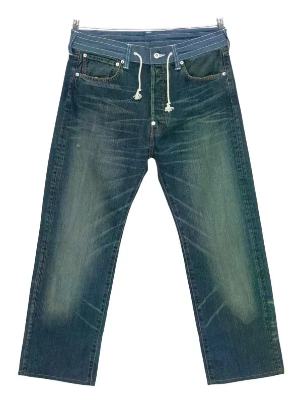 Junya Watanabe X Levi's Drawstring Jeans - Blue
