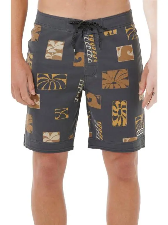 Rip Curl Mirage Printed Board Shorts - Washed Black