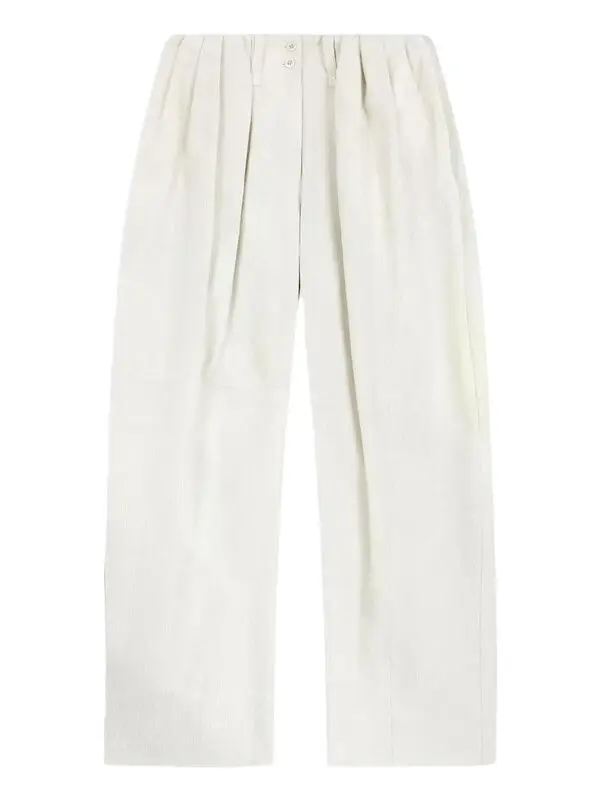 OPEN YY Cotton Palazzo Trousers - White