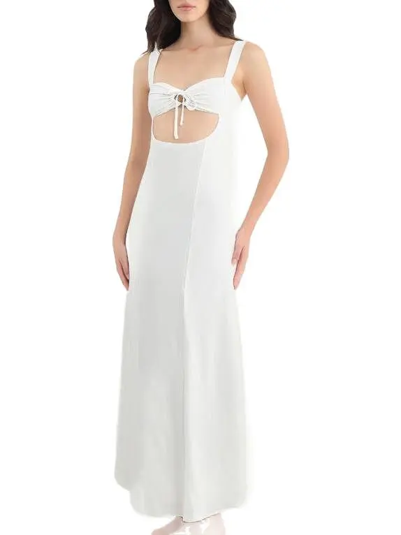 BOAMAR Siena Cutout Maxi Dress - White