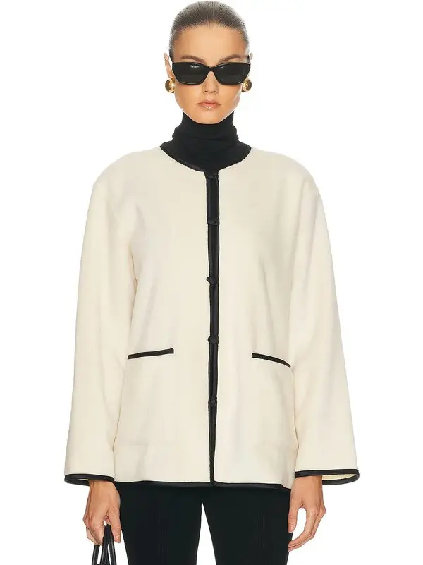 Donni. The Polar Fleece Jacket - Creme