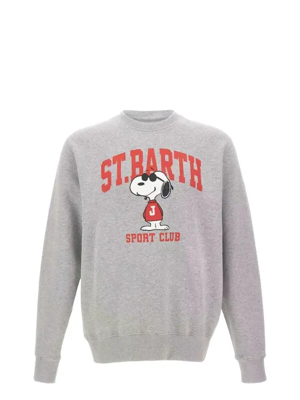 MC2 SAINT BARTH X Peanuts Snoopy Logo Sweatshirt - Grey