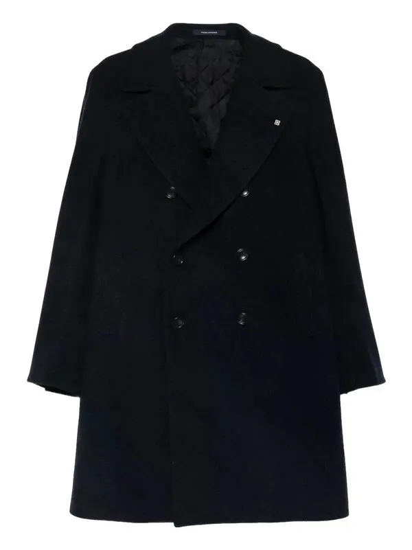 Tagliatore Wool Double-breasted Coat - Blue