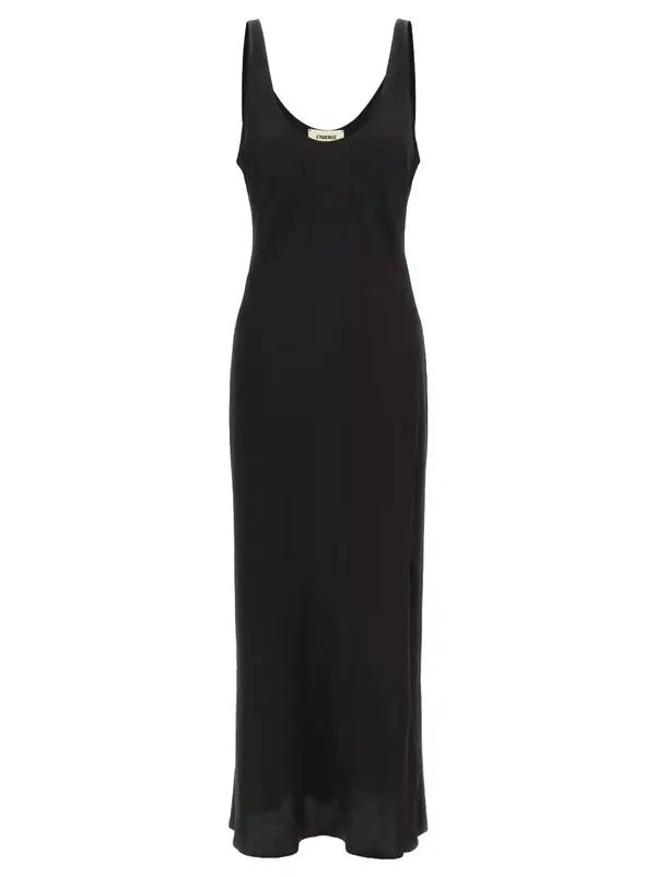 L'Agence Akiya Midi Dress - Black