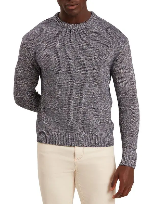 Ted Baker London Charliz Marl Cotton Crewneck Sweater - Navy