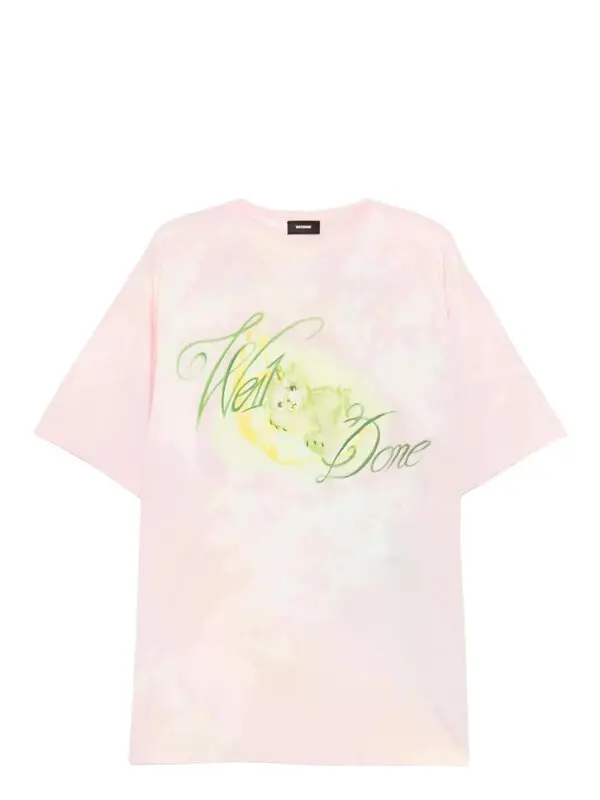 We11Done Wahed Paint T-shirt - Pink