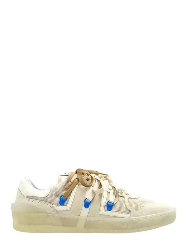 LANVIN Panelled Lace-up Sneakers - Neutrals