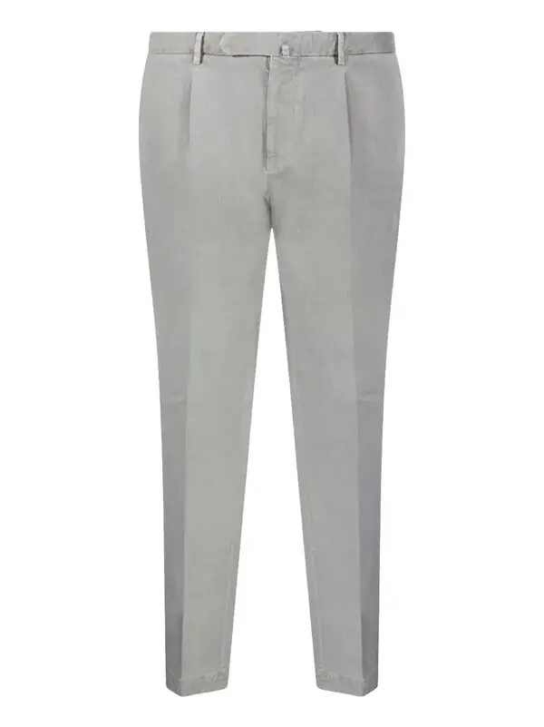 SANTANIELLO Pleated Trousers - Grey