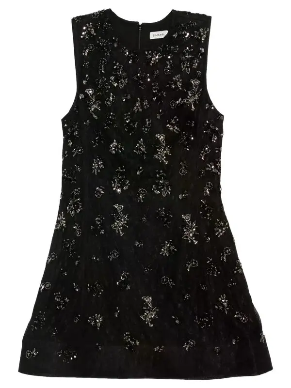Simkhai Evelina Embellished Mini Dress - Black