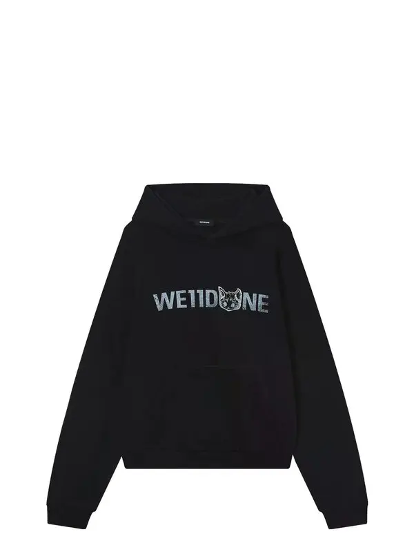 We11Done Logo-print Hoodie - Black