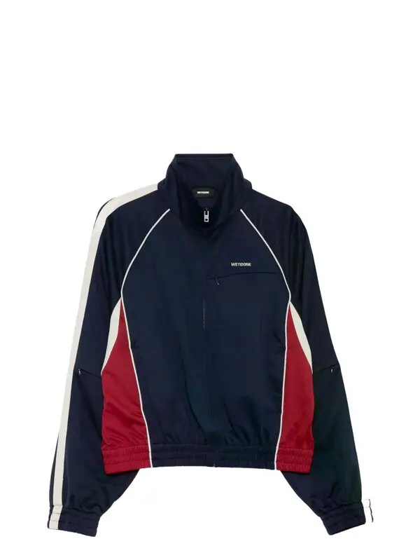 We11Done Contrast Track Jacket - Blue