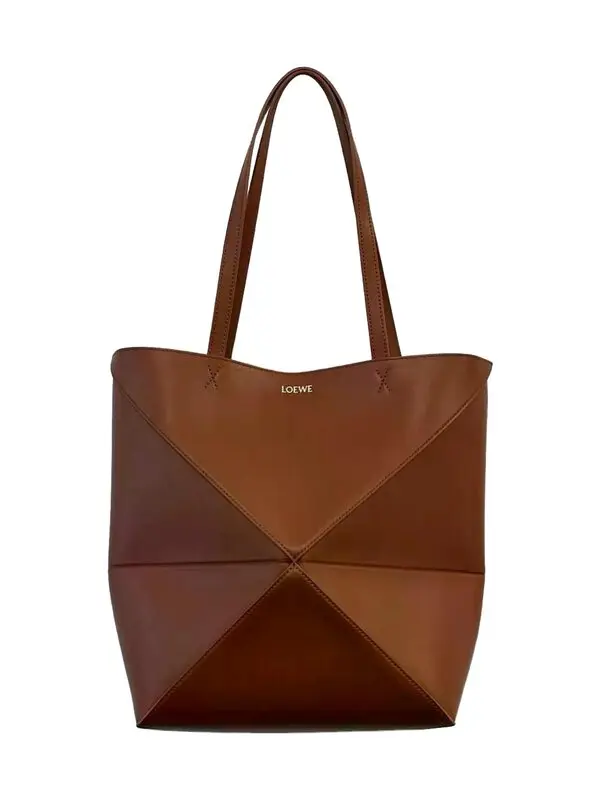 Loewe Medium Puzzle Fold Tote - Brown