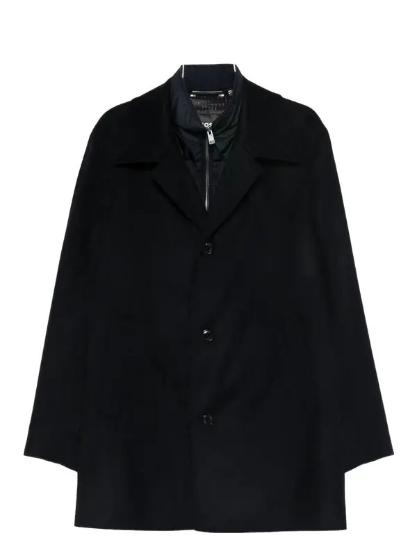 Hugo Boss Buttoned Coat - Blue