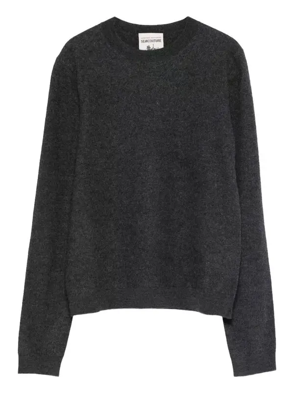 SEMICOUTURE Crew-neck Sweater - Grey