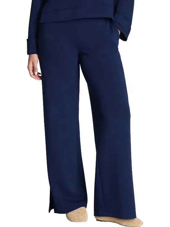 Spanx Airessentials Zero Waistband Wide Leg Pants - Timeless Navy