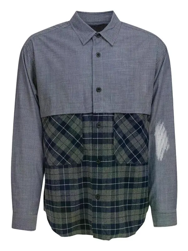 Comme Des Garçons Chest-pocket Shirt - Blue