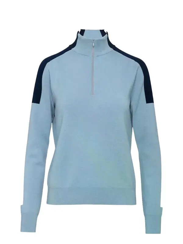 Aztech Mountain Zip Wool Blend Sweatshirt - Blue