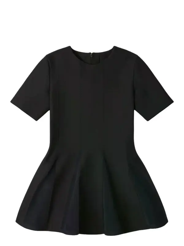 CFCL Conic Flared Short-sleeve Blouse - Black