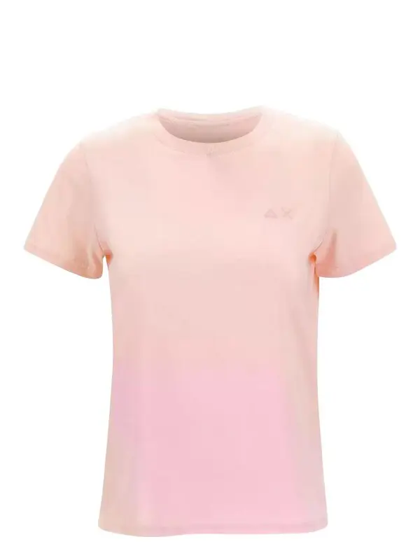 SUN 68 Crew-neck Cotton T-shirt - Pink