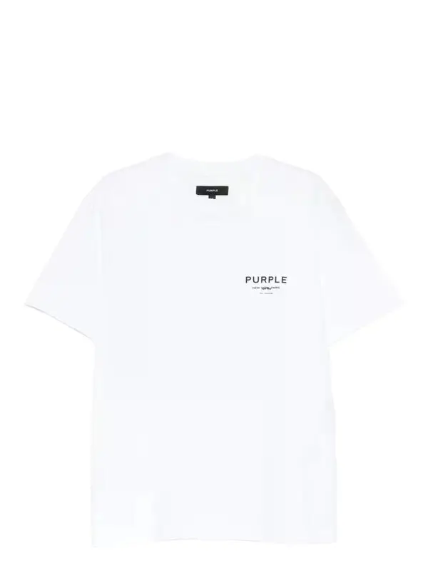 PURPLE BRAND Jersey Short-sleeve T-shirt - White