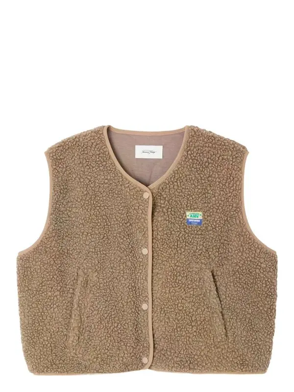 American Vintage Shearling Gilet - Brown