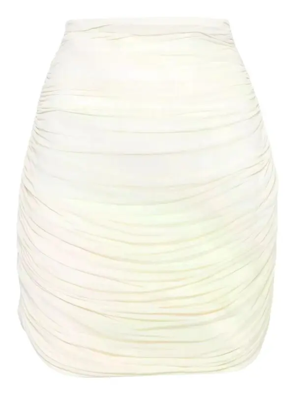 FRANCESCO MURANO Draped Ruched Skirt - White