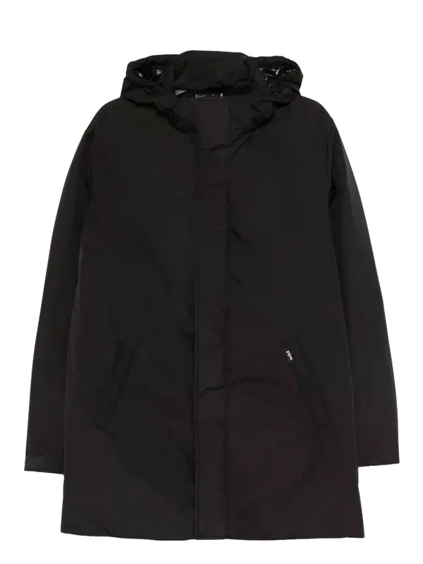 Add Hooded Coat - Black