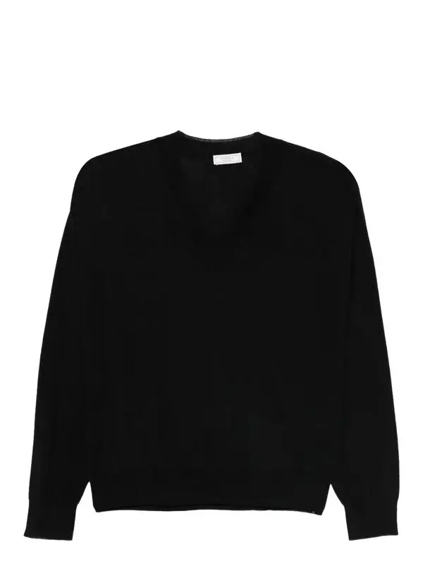 Peserico V-neck Top - Black