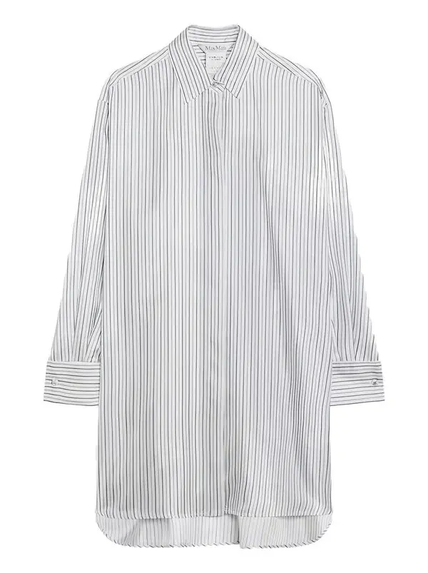 Max Mara Long-sleeve Striped Shirt - White