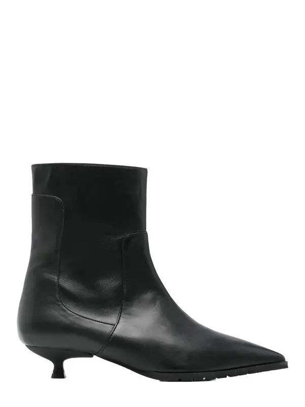 FRATELLI RUSSO 35mm Pointed-toe Ankle Boots - Black