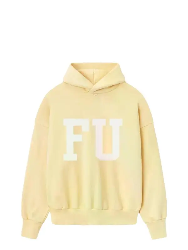Fear Of God Educate Side-pockets Cotton Hoodie - Yellow