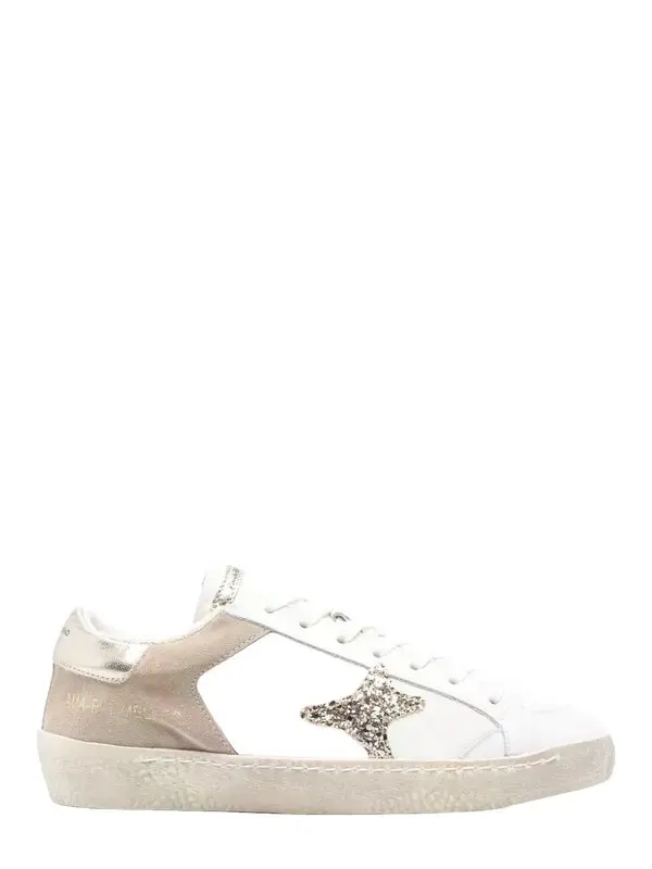 AMA-BRAND Star-appliqué Sneakers - White
