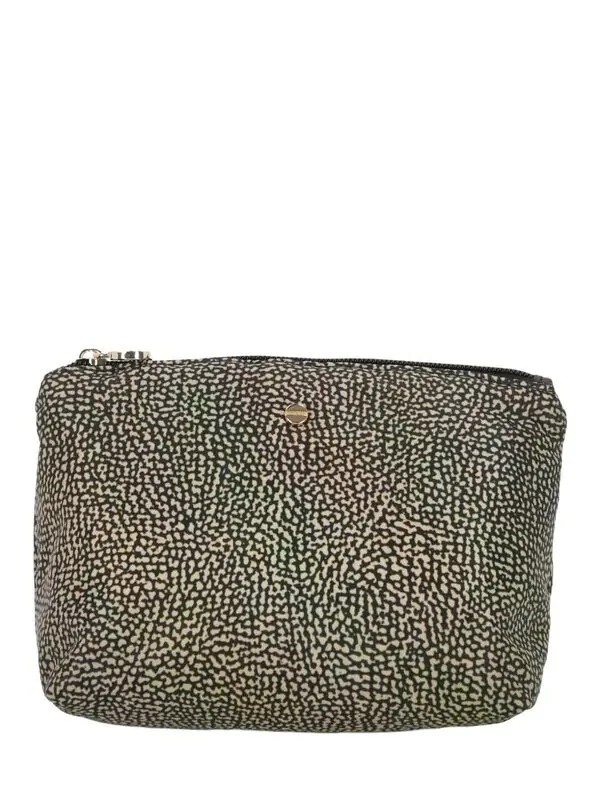 Borbonese Printed Clutch - Op Naturale/nero