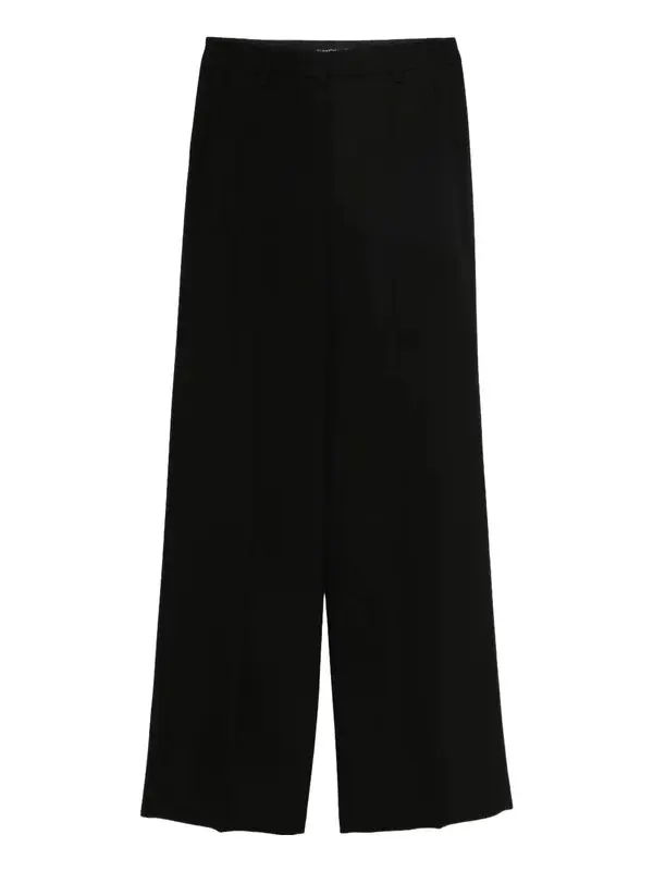 LUISA CERANO Concealed-fastening Tailored Trousers - Black