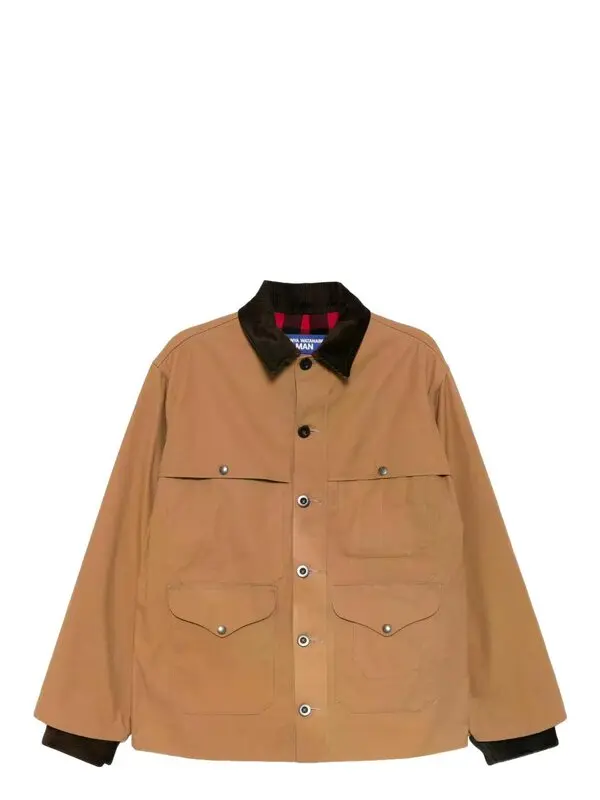 Junya Watanabe Check-panel Chore Jacket - Brown