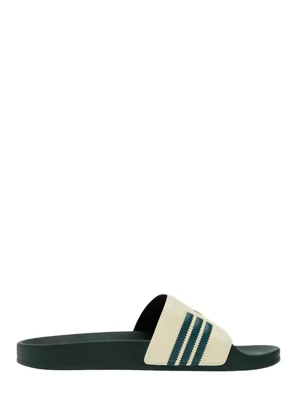 Adidas Adilette Trefoil-stripe Slides - White