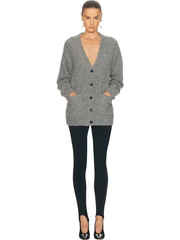 Dries Van Noten Tokas Cardigan - Mid Grey