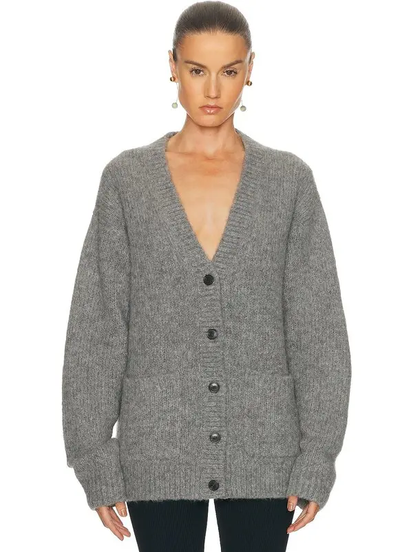 Dries Van Noten Tokas Cardigan - Mid Grey
