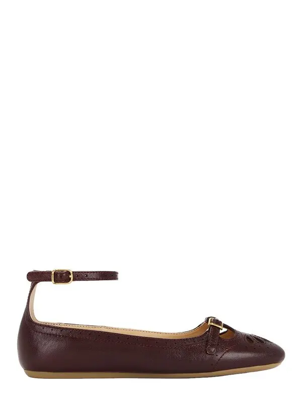 Chloé Misty Ballet Flats - Burnt Purple