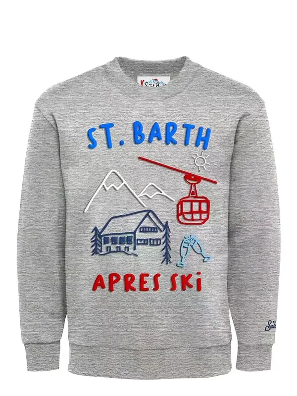 MC2 SAINT BARTH Graphic-print Pullover Sweater - Blue