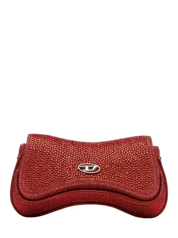 Diesel Crystal-embellished Clutch Bag - Red